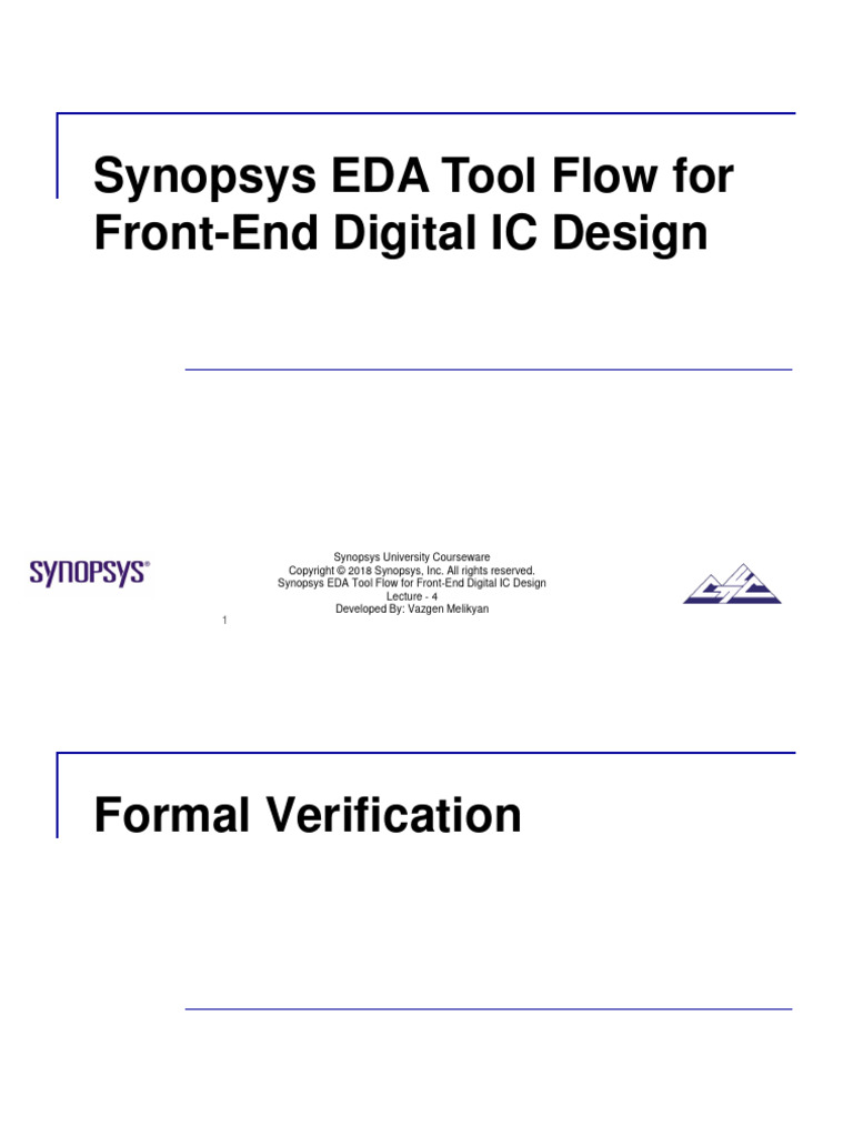 W2 FORMALITY Formal Verification | PDF | Formal Verification | Logic ... W2 FORMALITY Formal Verification | PDF | Formal Verification | Logic ...