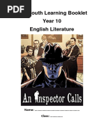 GCSE English Literature An Inspector Calls BOOKLET | PDF