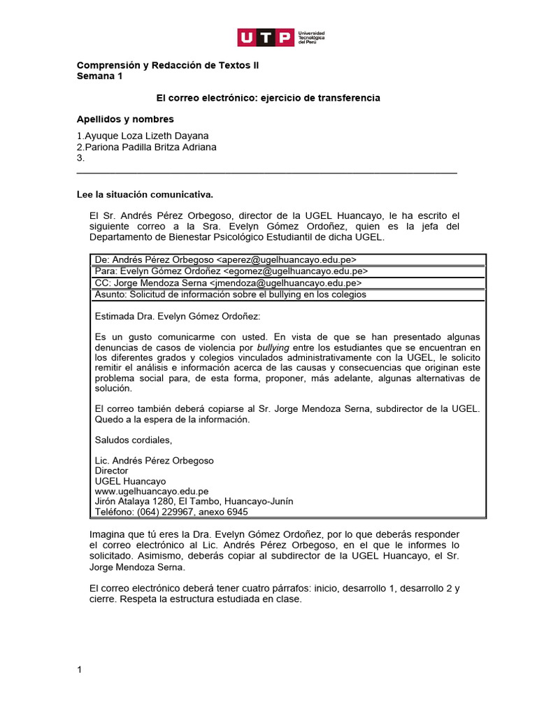 S01+-+El+correo CRL | PDF | Temor | Violencia