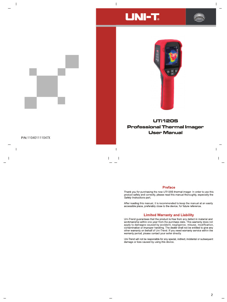UTi120S USER MANUAL REV.1 (RoHS) | PDF
