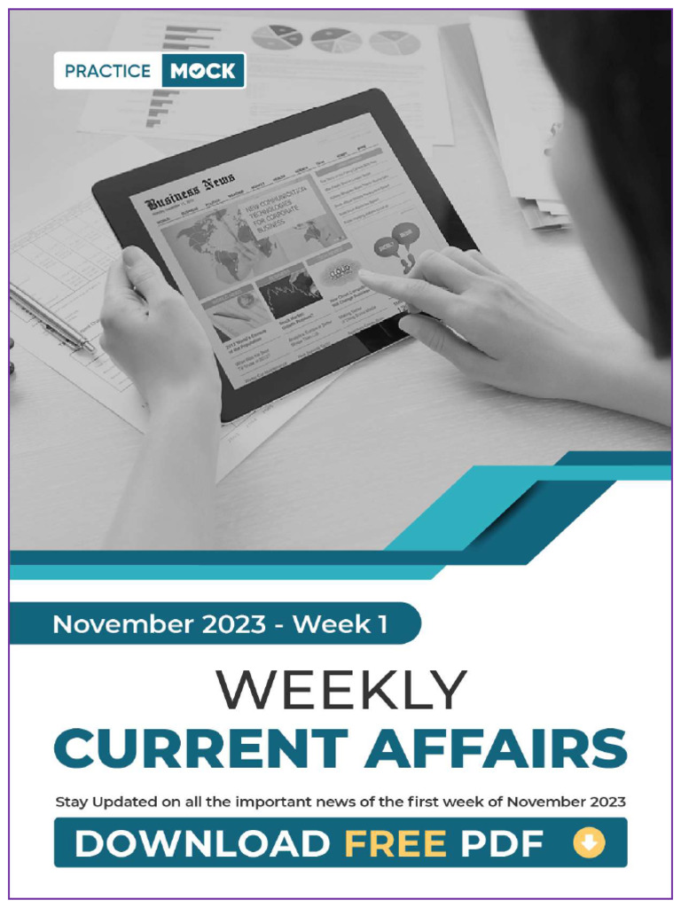 Weekly Current Affairs November 2023 Week 01 - Compressed | PDF | Anti ...