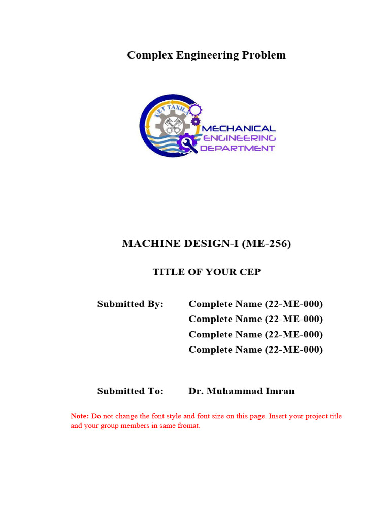 Template Assignment CEP 1 | PDF | Graphic Design