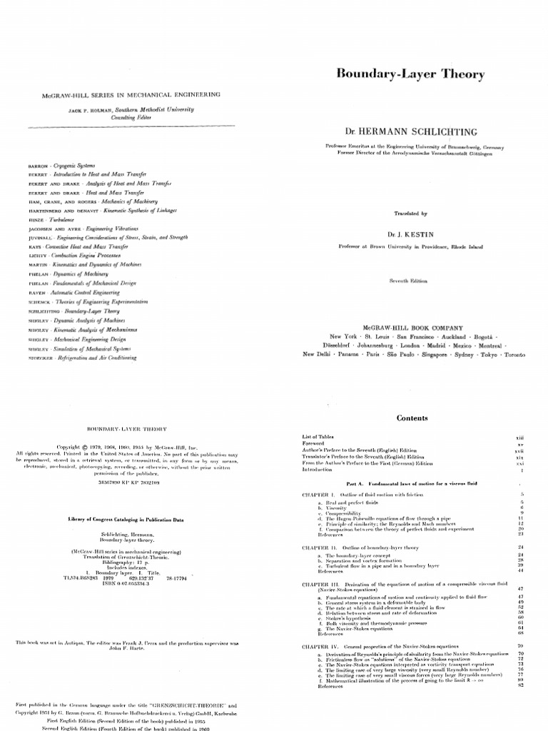 Boundary Layer Theory Schlichting | PDF | Soft Matter | Civil Engineering