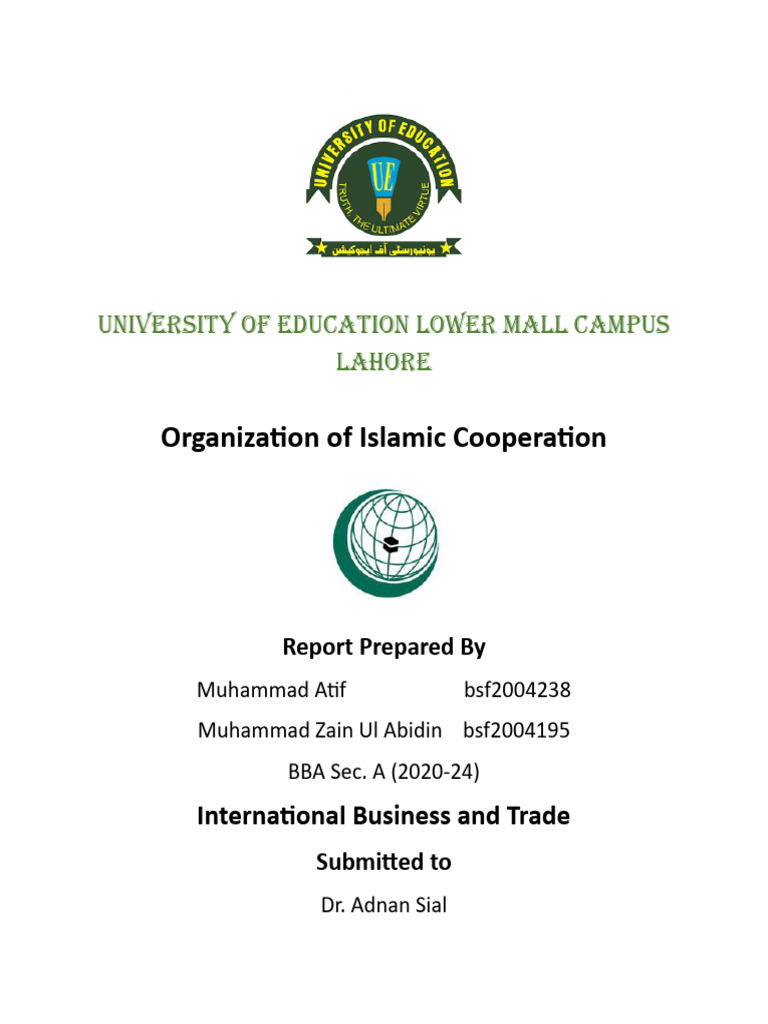 Overview of OIC Member Countries | PDF | Organisation Of Islamic ...