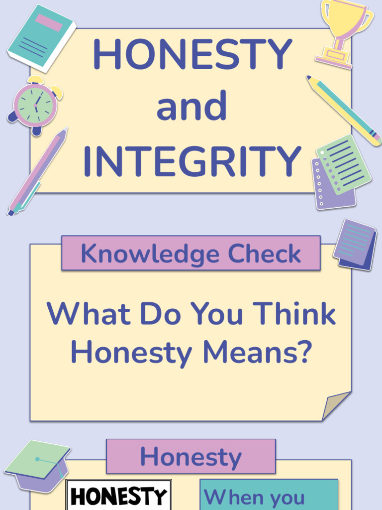 Honesty and Integrity | PDF | Career & Growth