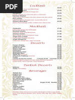 Zula Dinner Menu Zula July 2024 | PDF | Salad | Grilling