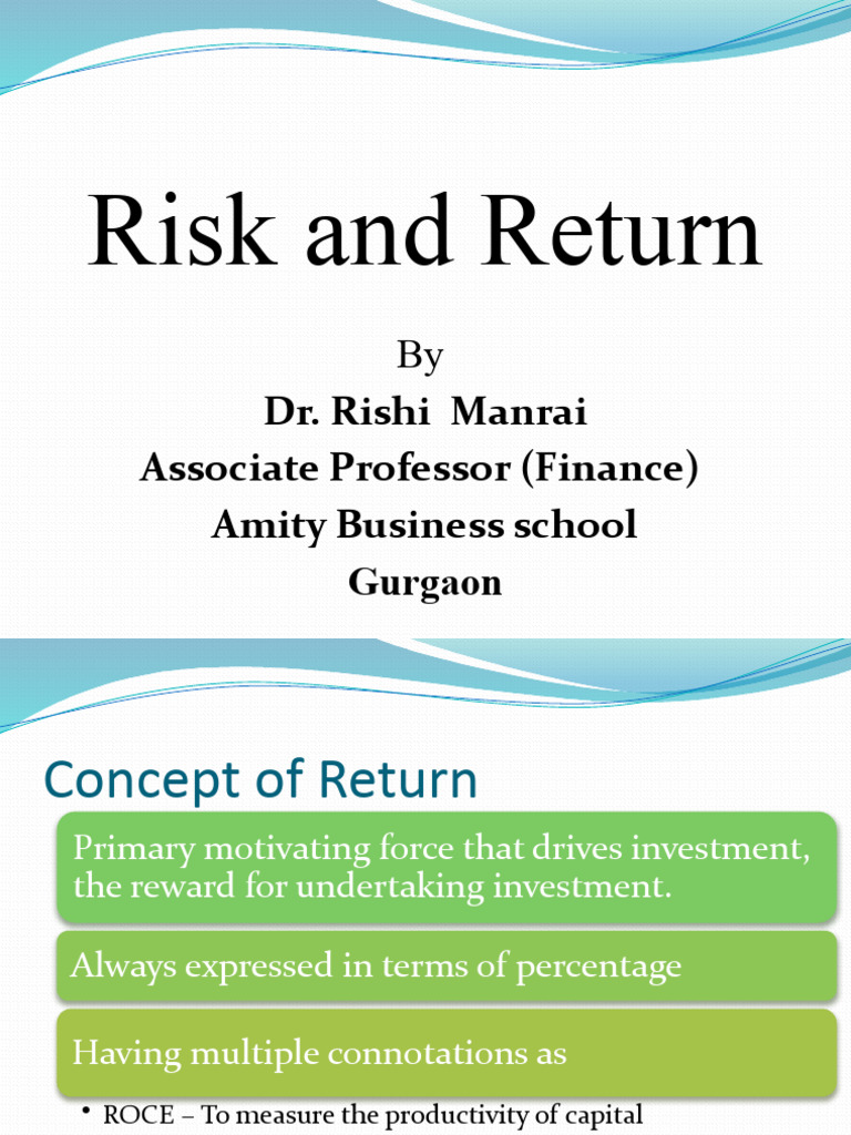 Unit 2 Risk _ Return | PDF | Beta (Finance) | Diversification (Finance)