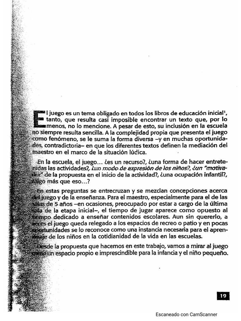 TEXTO 4. Enseñar en Clave de Juego. Sarle | PDF