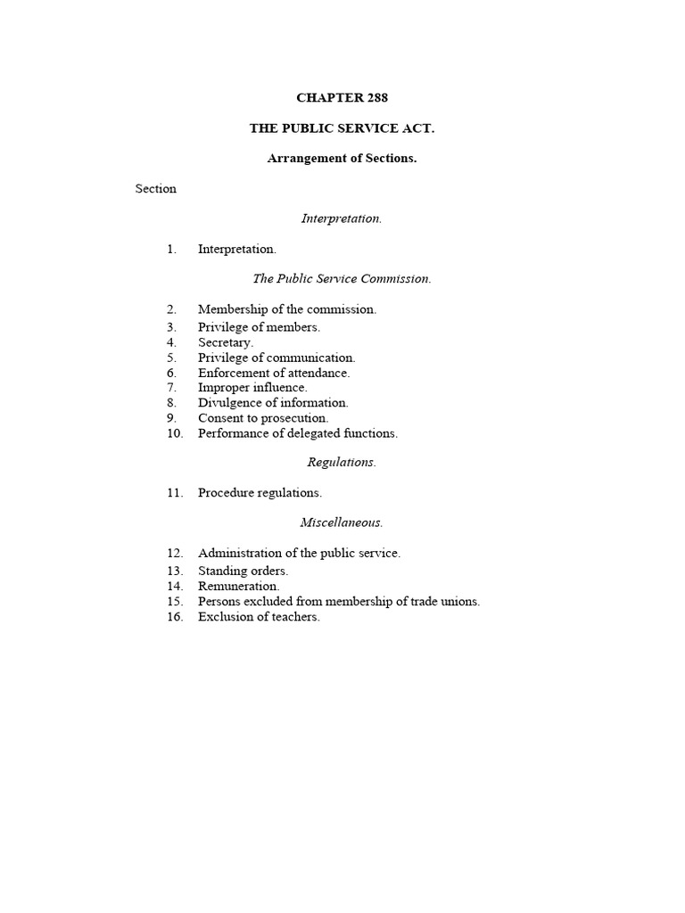 Public Service Act | Download Free PDF | Witness | Governance