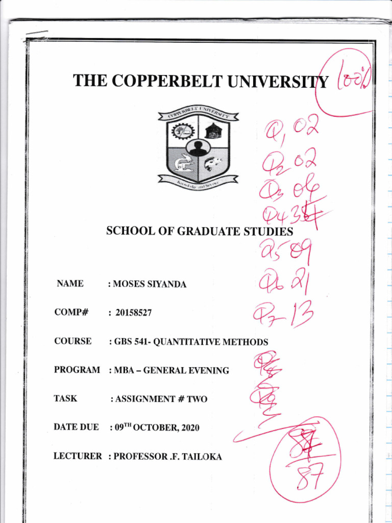 Marked Assignment 2 GBS541 | PDF | Teaching Methods & Materials