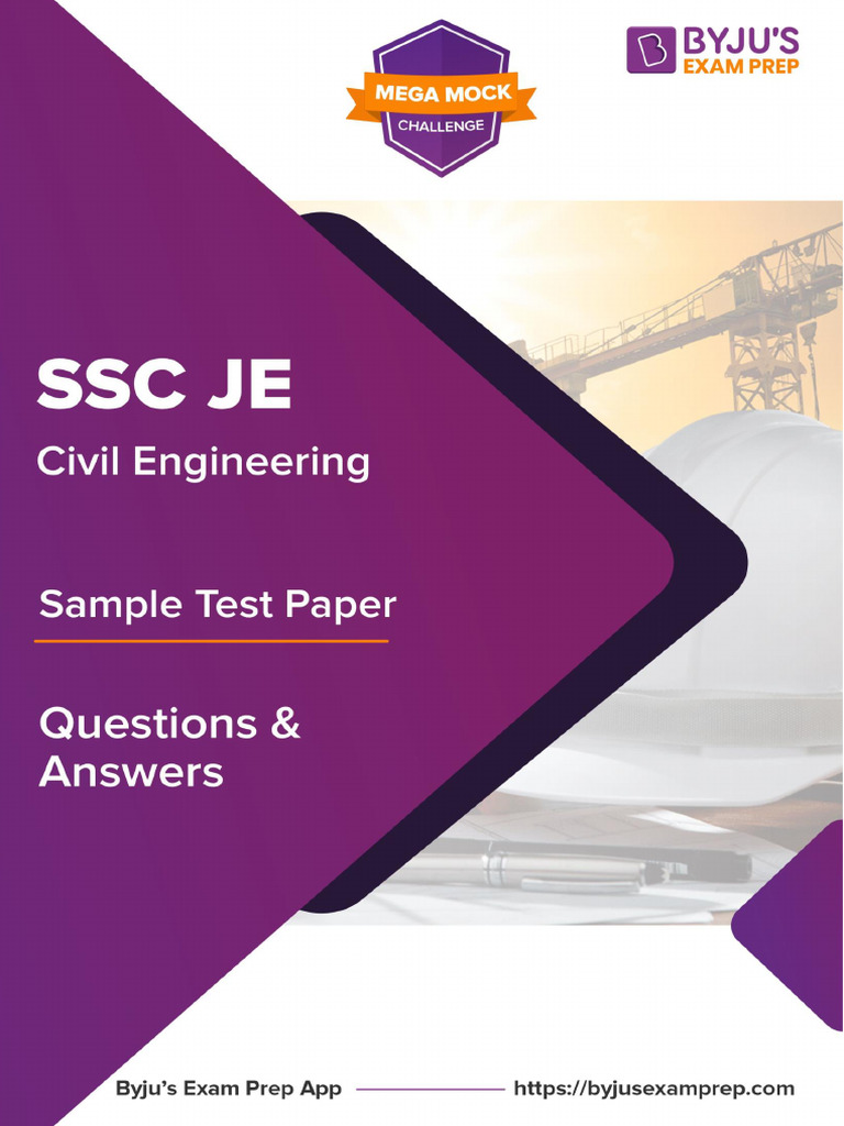SSC Je Ce Sample Test Paper 661689925181979 | Download Free PDF ...
