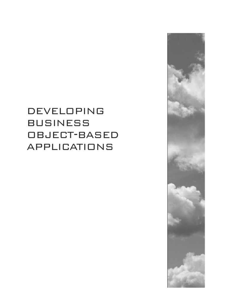 Developing Business Object Oriented Apps Pdf Method Computer
