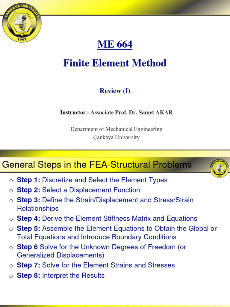 FEA Basics for Engineering Students | PDF | Matrix (Mathematics) | Function (Mathematics)
