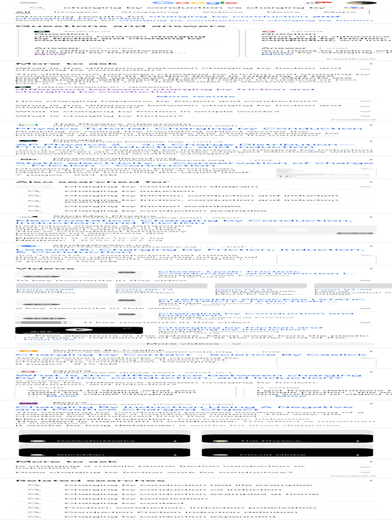 Charging by Conduction Vs Charging by Friction - Google Search | PDF ...