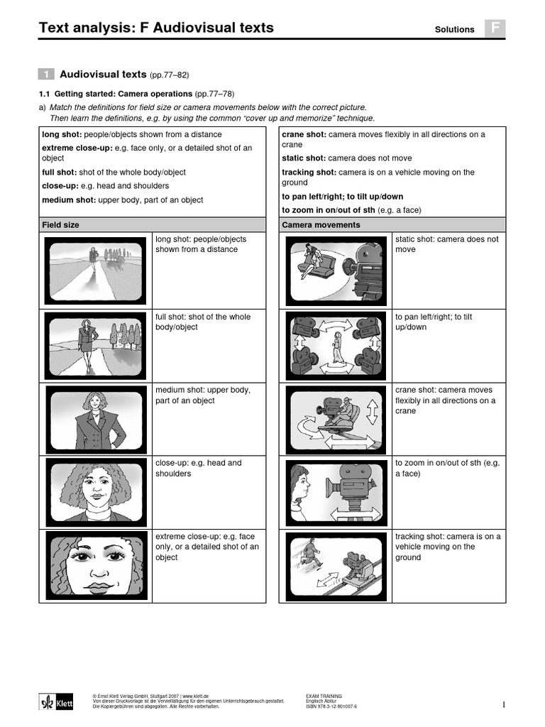 7 Text Analysis F Audiovisual Texts | PDF | Body Language