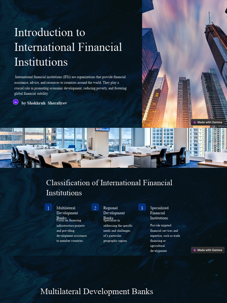 Introduction To International Financial Institutions | PDF ...