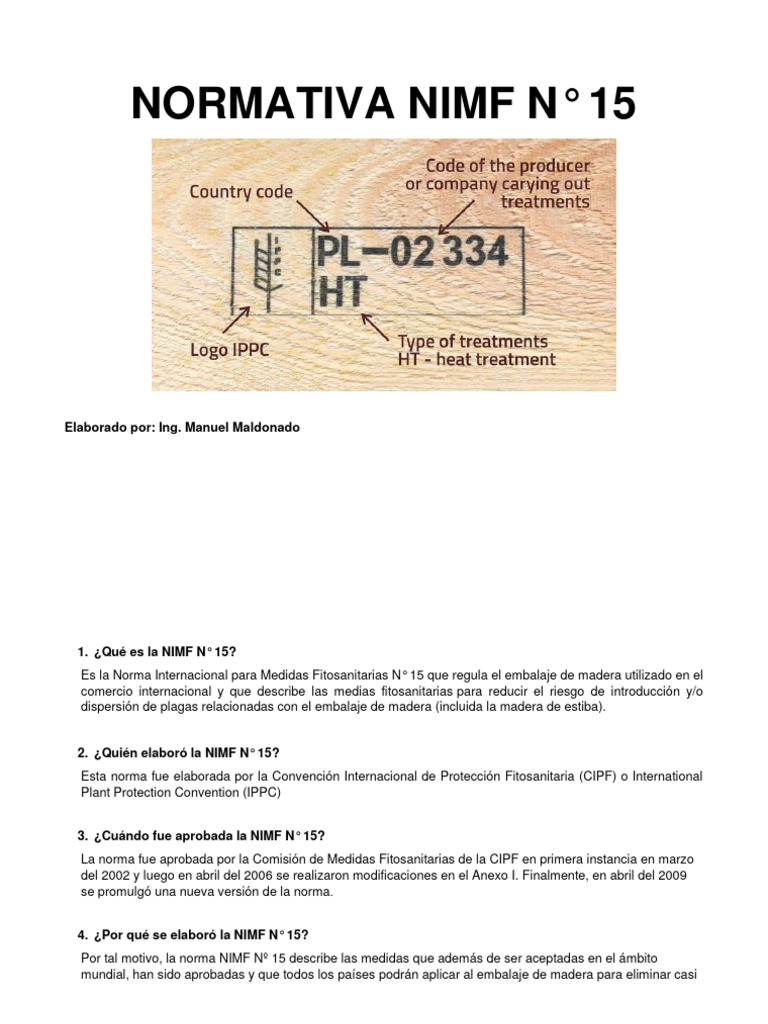 NIMF 15 | PDF | Madera