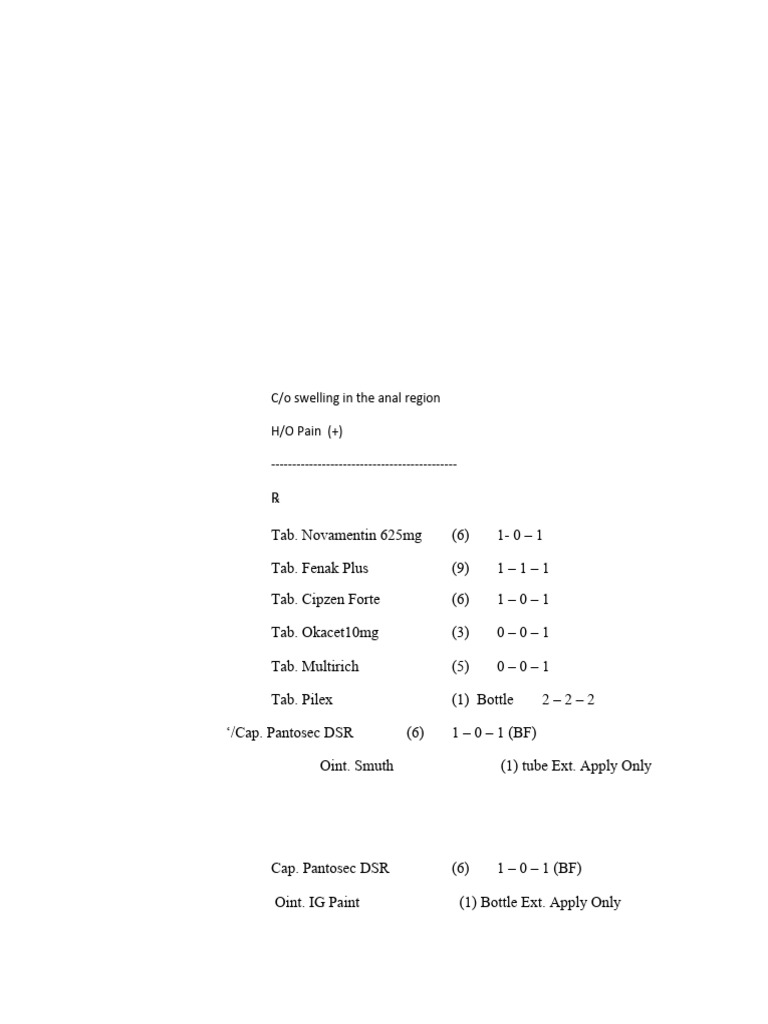 Abscess Anal Fissure | PDF