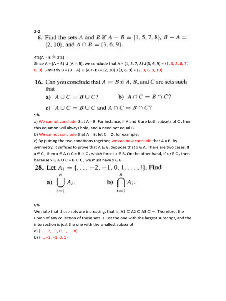 2023離散hw4解答 | PDF | Function (Mathematics) | Discrete Mathematics