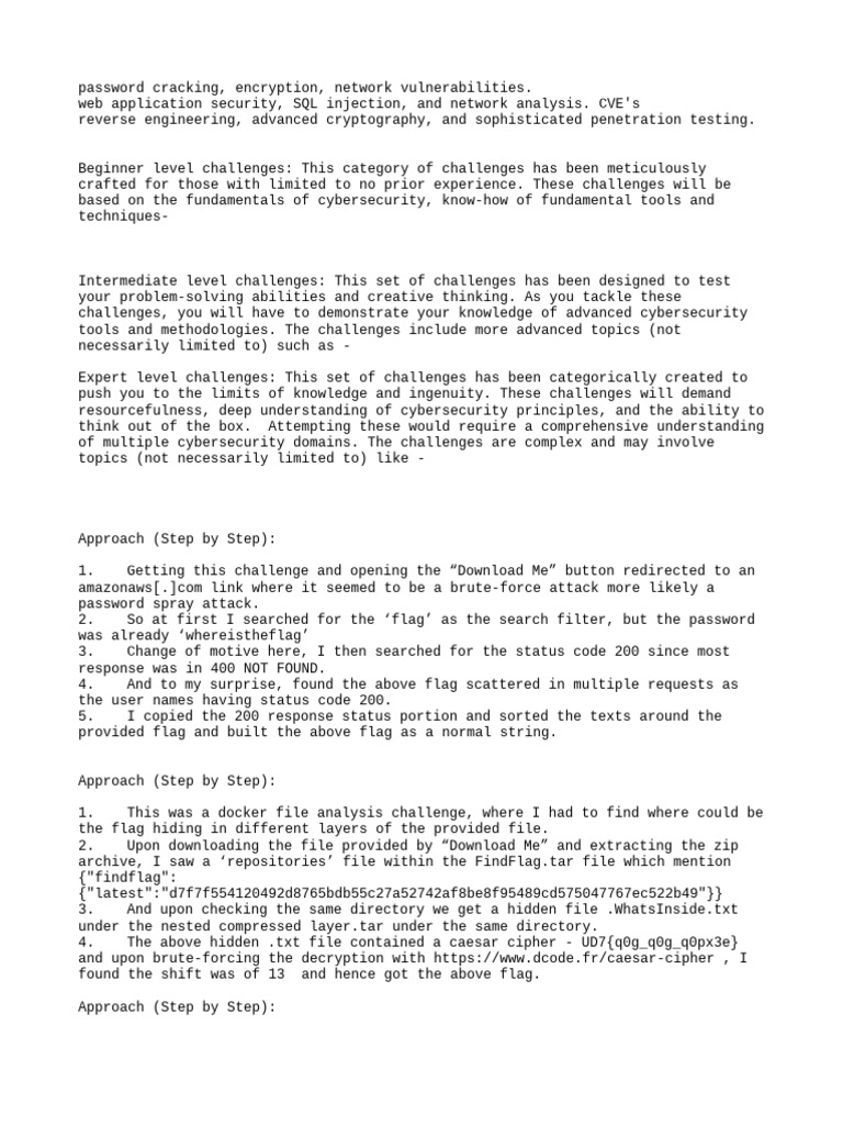 Approach (Step by Step) | Download Free PDF | Security | Computer Security