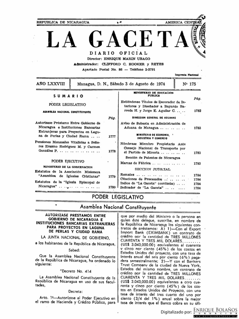 La Gacet: Diario Oficial | PDF