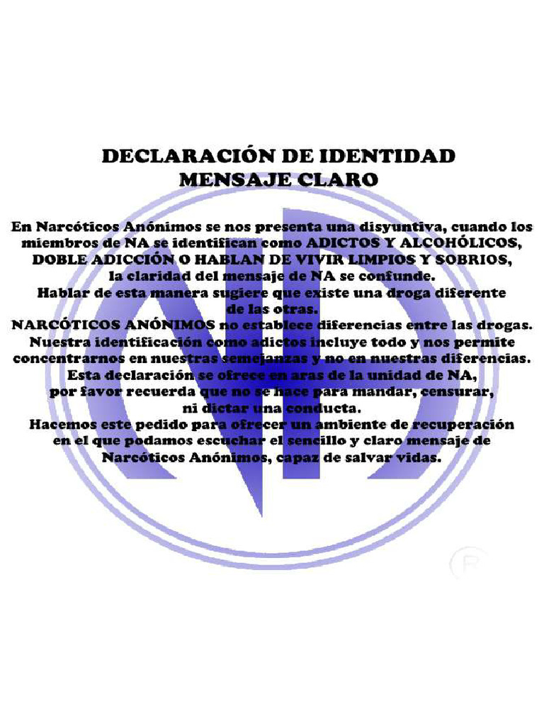 Declaracion de Identidad | PDF