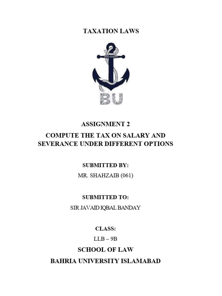 Taxation Law 2nd Assignment | PDF | Taxes | Business