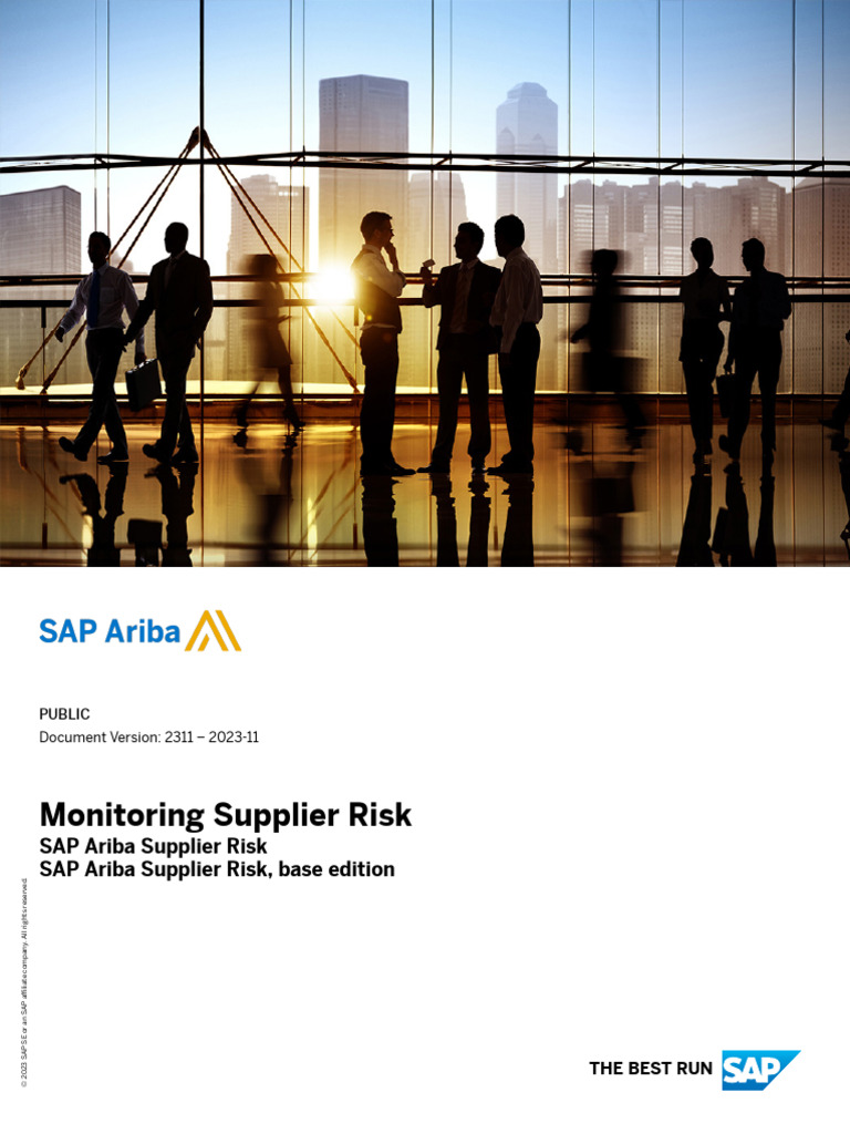 Monitoring Supplier Risk | PDF | Risk | Information
