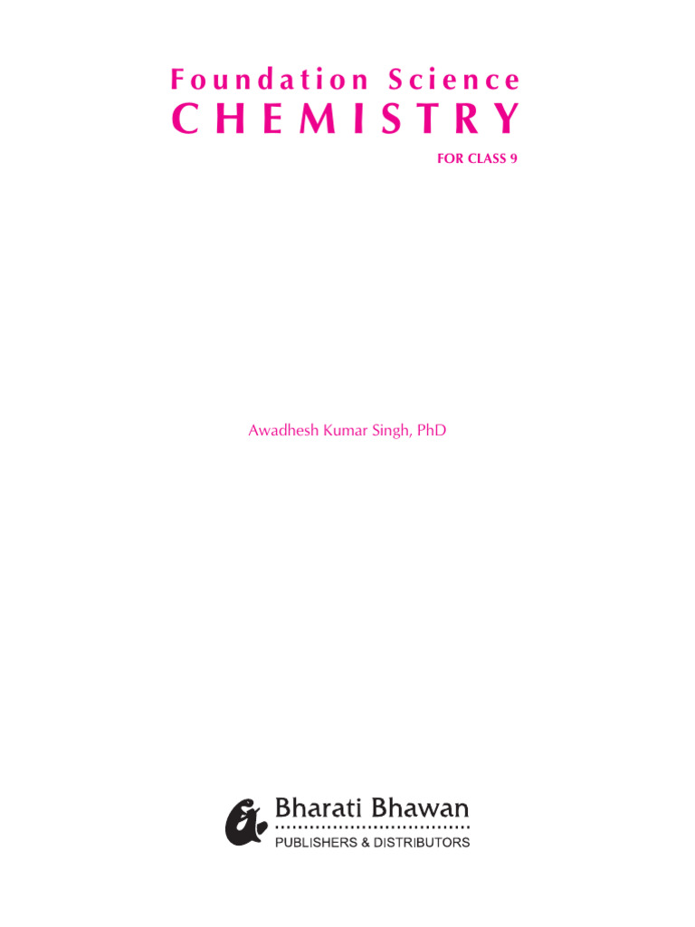 Class 9 Chemistry Foundation Guide | PDF