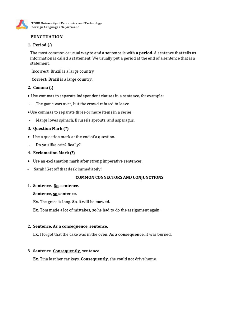Capitalization Punctuation Guide | PDF | Sentence (Linguistics) | Comma