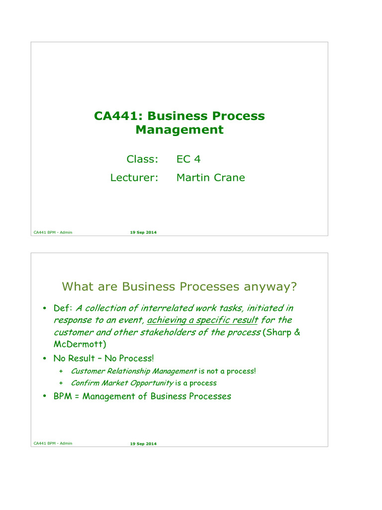 Business Process Management Overview | PDF | Business Process Management | Business Process