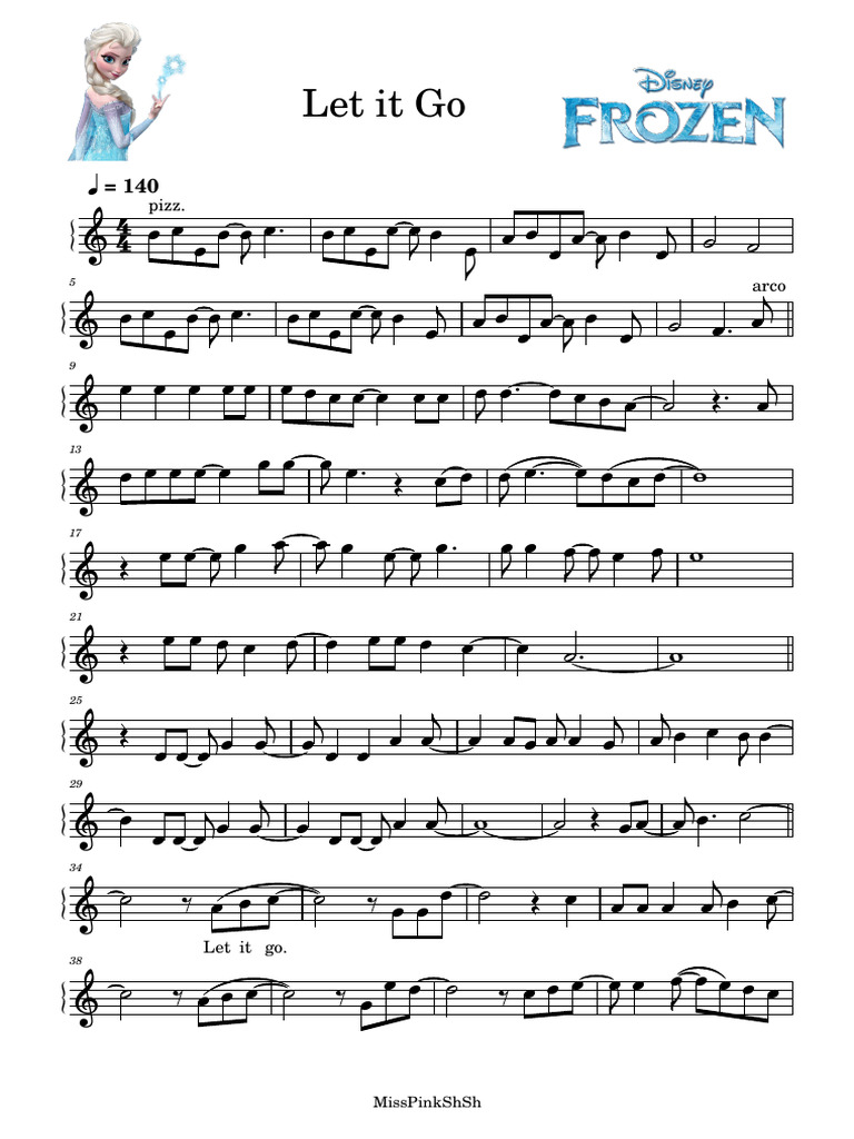 Let It Go Violin Sheet Music | PDF