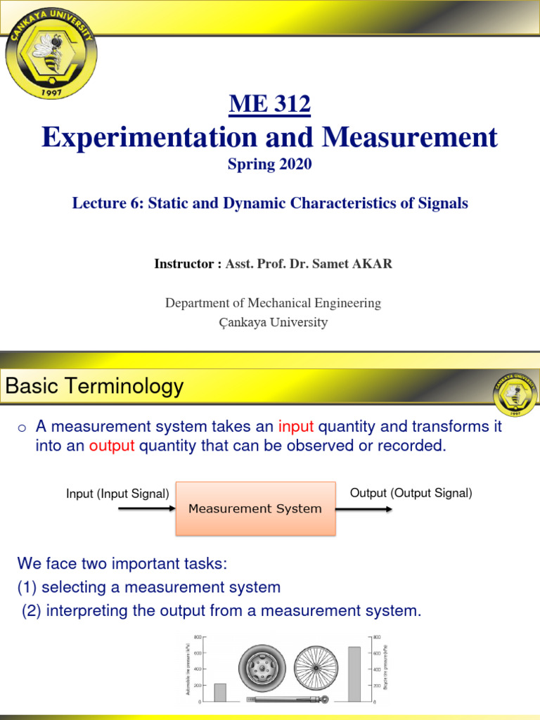 Lecture 7 - Static and Dynamic Characteristics of Signals | PDF | Root ...
