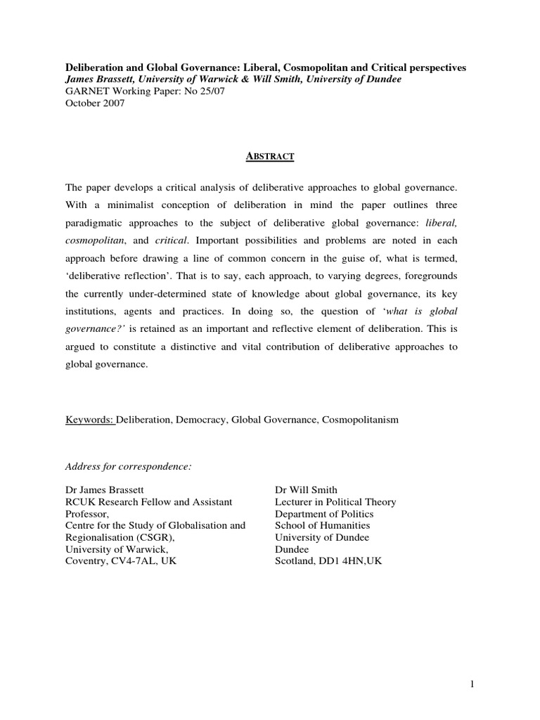 2507 | PDF | John Rawls | Deliberation