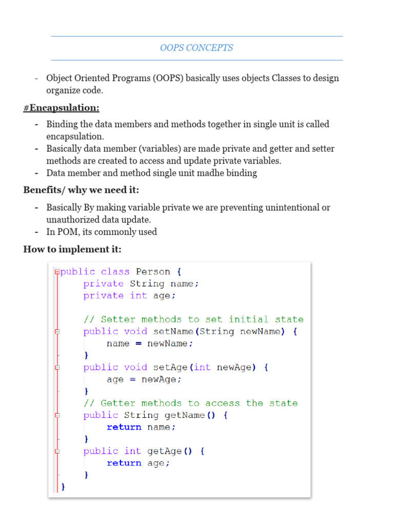 Oopsconcepts Pdf Method Computer Programming Class Computer Programming