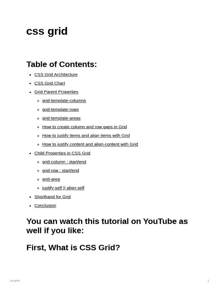 Css Grid | Download Free PDF | Html Element | Computing