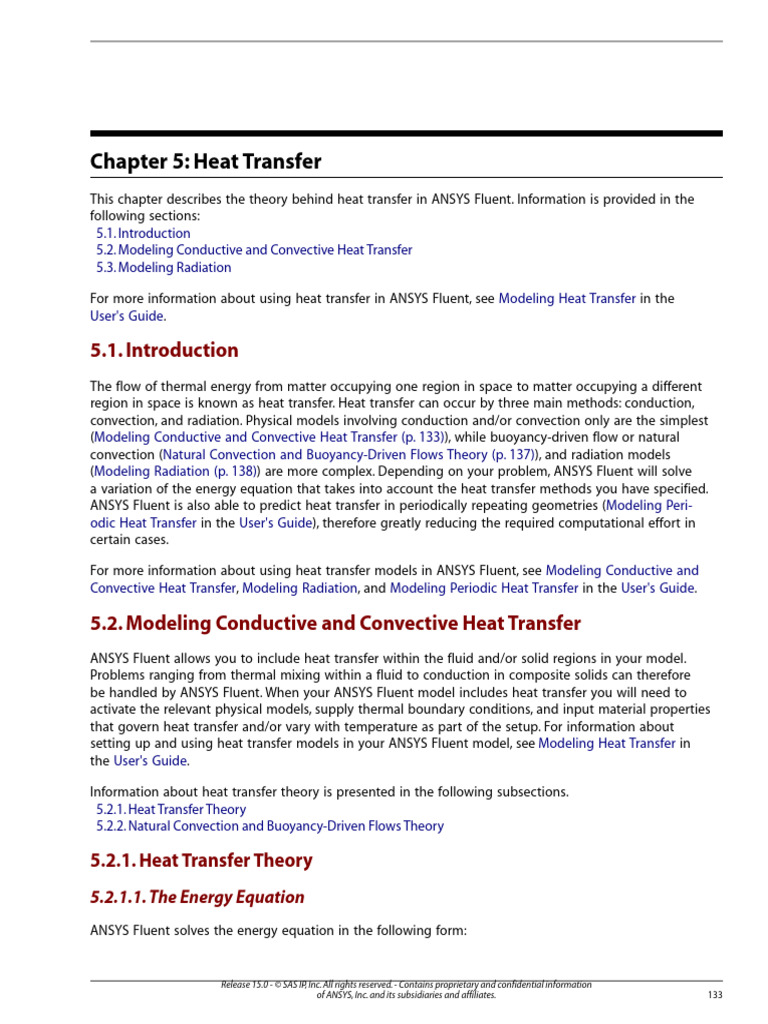 Fluent Heat Eqn | PDF | Heat Transfer | Heat