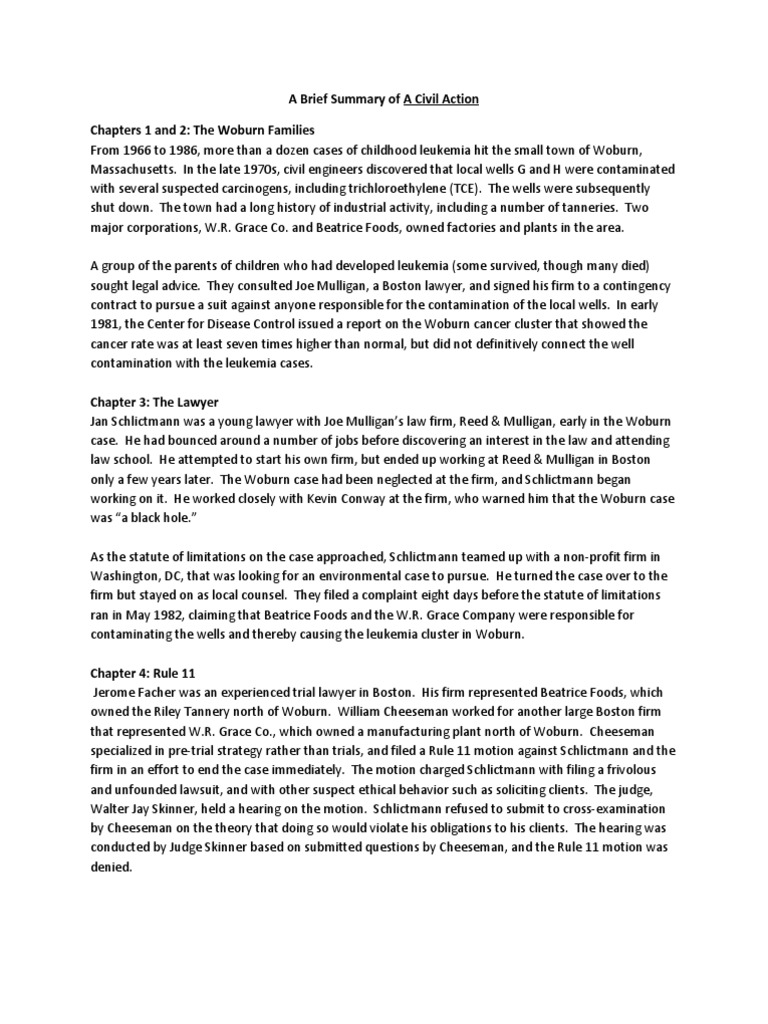 Civil Action Summary | PDF | Deposition (Law) | Witness