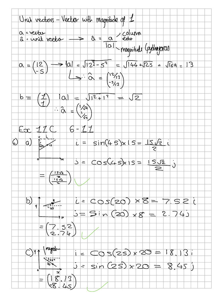 Calculate Magnitude of Vectors | PDF