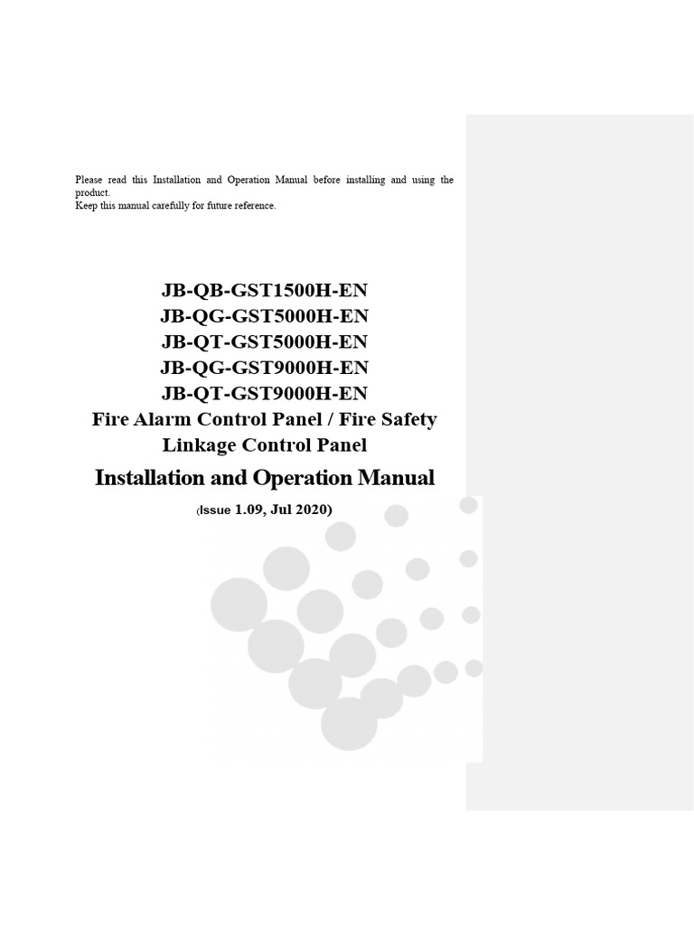 E3 JB-QB-GST1500H JB-QG T-GST5000H JB-QG T-GST9000H火灾报警控制器 消防联动控制器安装使用说明书F2.900.1233ASY Issue1 ...