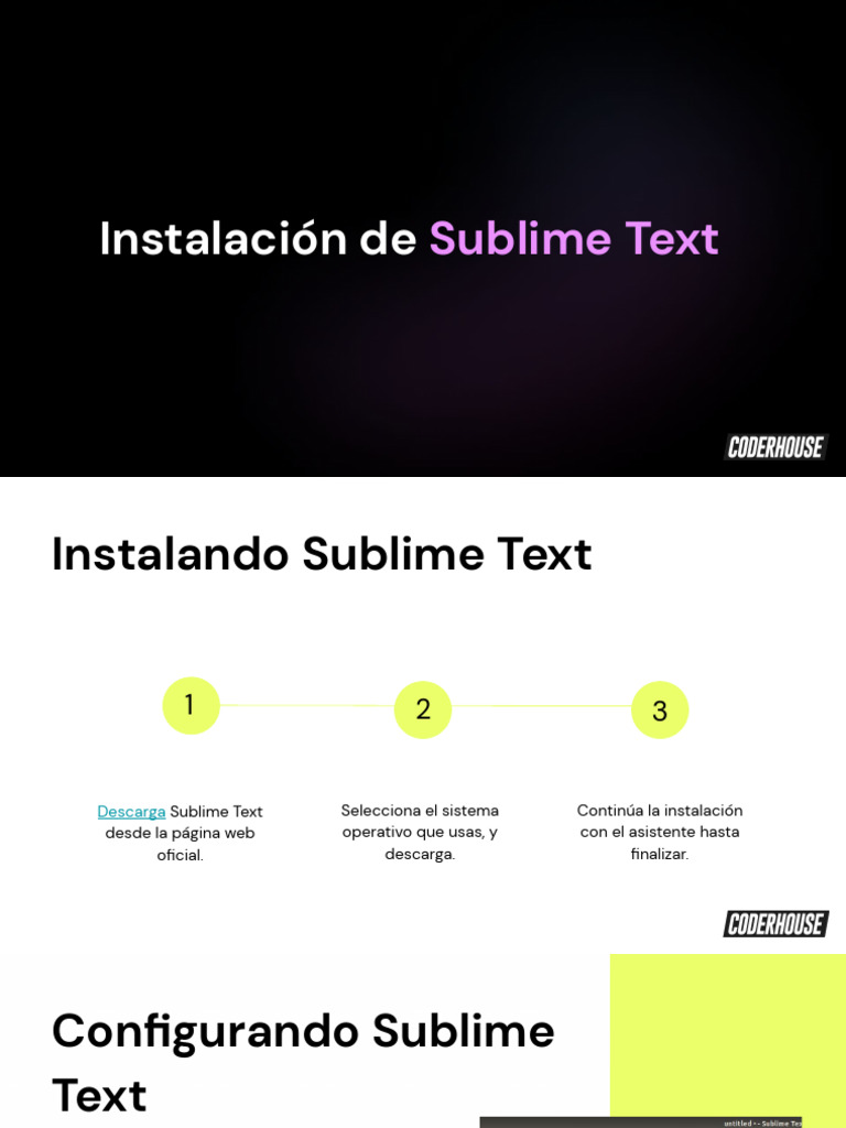 Instalación Sublime Text | PDF | Informática | Tecnología