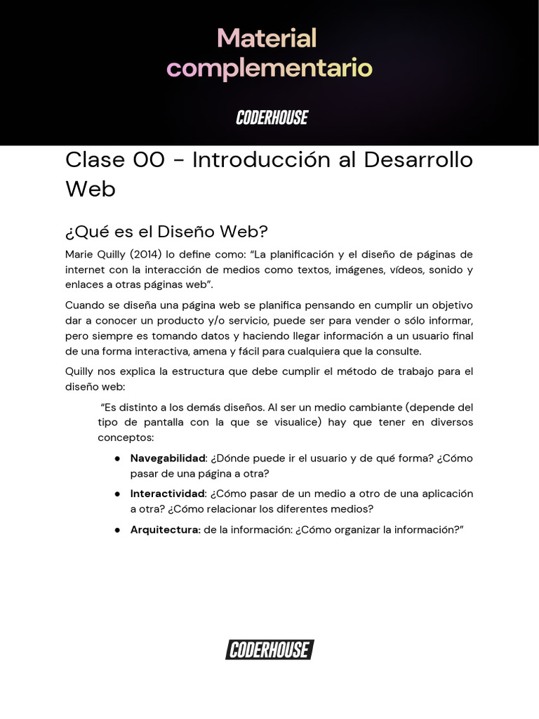 Clase 00 - Introducción Al Desarrollo Web | Descargar gratis PDF | HTML ...