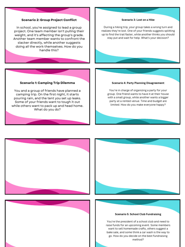 Group Decision-Making Scenarios | PDF