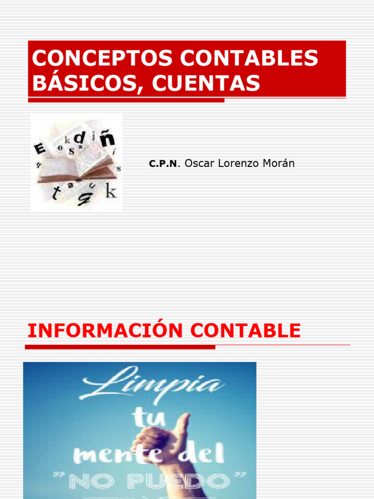 Conceptos Contables Básicos | PDF | Contabilidad | Bienes (Ley)