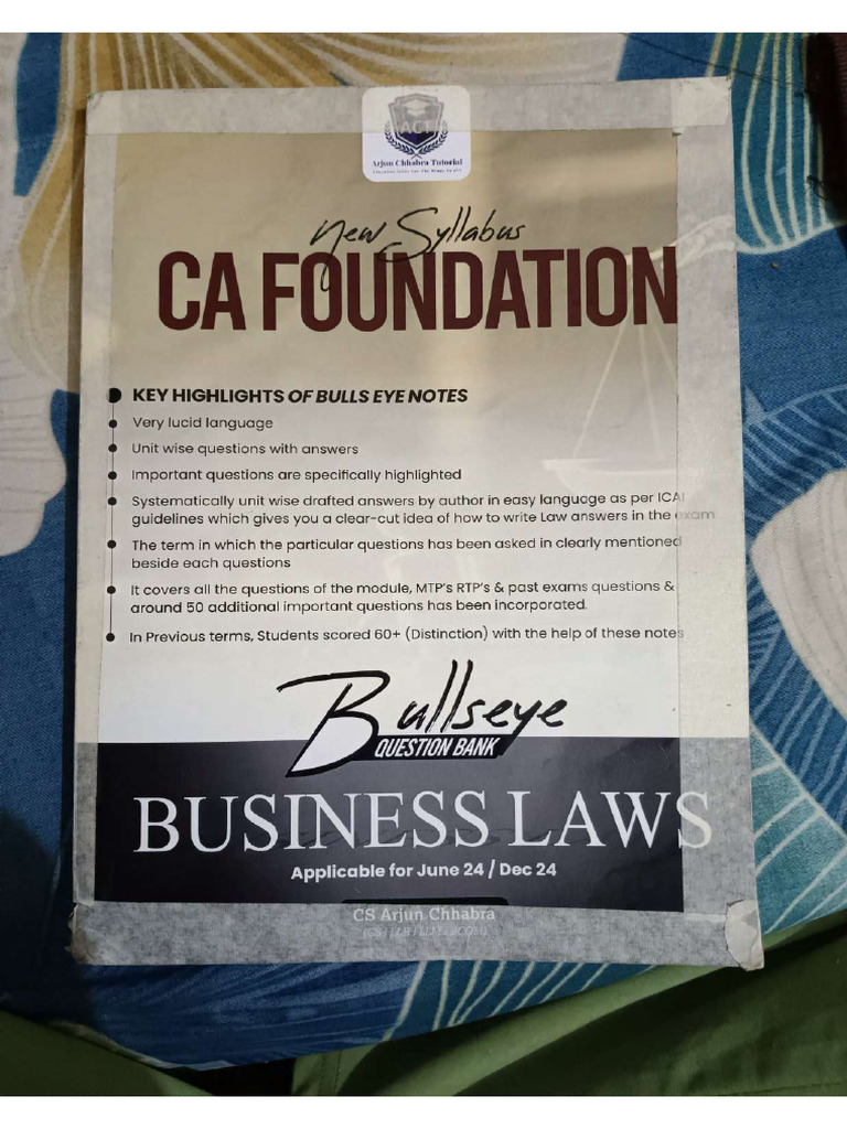 Bulls Eye Law Book New Scheme June 24 Arjun Chhabra Sir | PDF Bulls Eye Law Book New Scheme June 24 Arjun Chhabra Sir | PDF