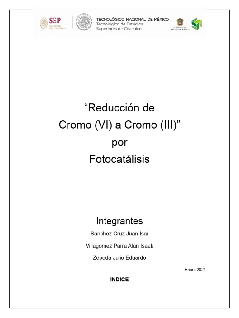 Cromo VI | PDF | Cromo | Agua