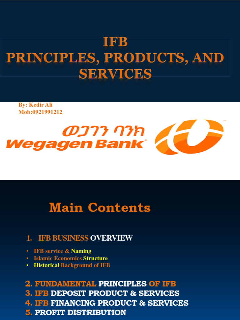 IFB Training Material | PDF | Islamic Banking And Finance | Interest