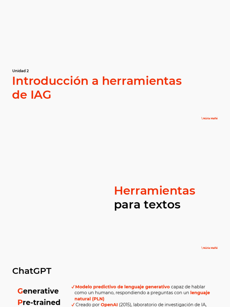 U2_01_Introduccion a herramientas de IAG | PDF | Ciencias de la Computación | Inteligencia ...