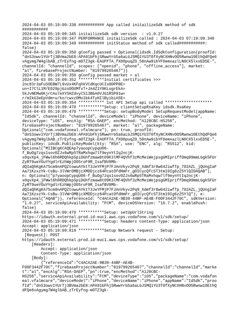 Id SDK Logs | PDF | Computer Science | Cyberwarfare