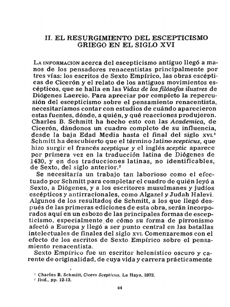 Popkin Richard H La Historia Del Escepticismo Desde Erasmo Hasta ...